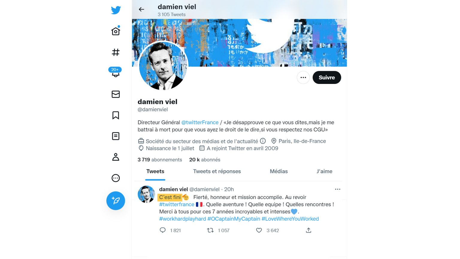 L'effet Elon Musk : Le patron de Twitter France, Damien Viel, poussé ...